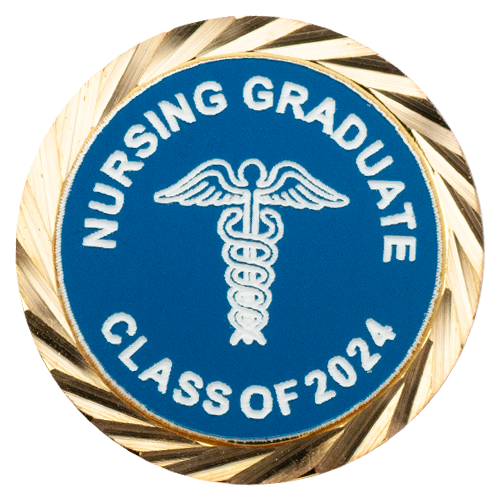 Nursing Graduate - Class of 2024 Lapel Pin | awardshere.com